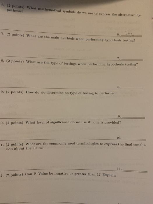 Solved 6. (2 points) What mathematical symbols do What | Chegg.com