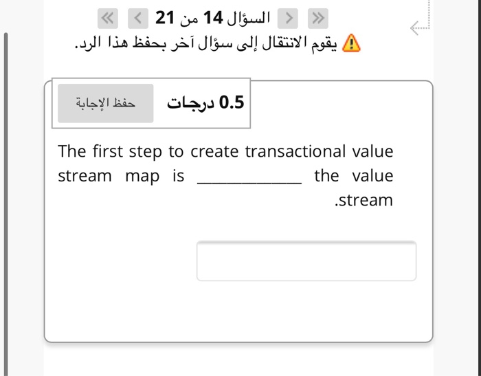 Solved السؤال 14 من 21 ? السؤال 14 : يقوم الانتقال إلى سؤال | Chegg.com