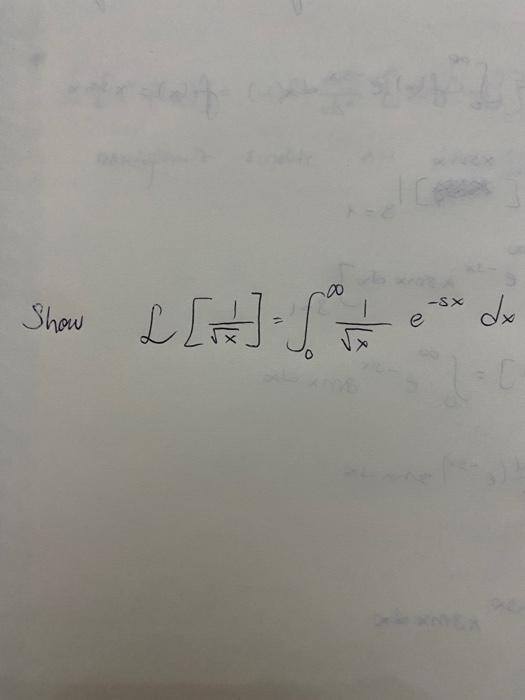 Solved proof that given laplace transform using gamma | Chegg.com