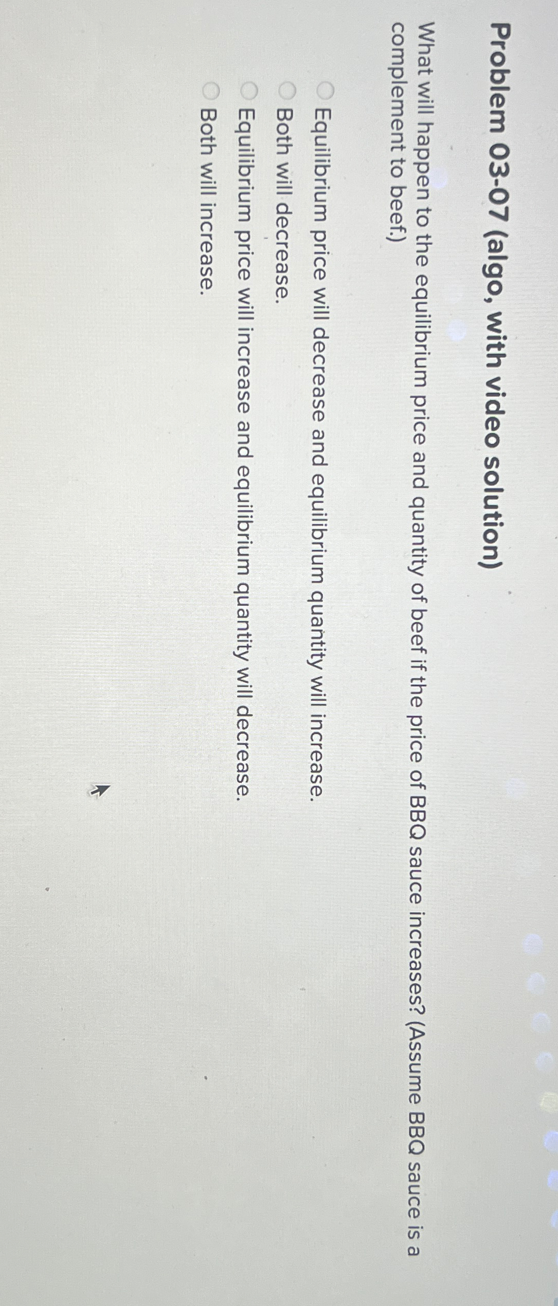 Solved Problem 03-07 (algo, ﻿with video solution)What will | Chegg.com