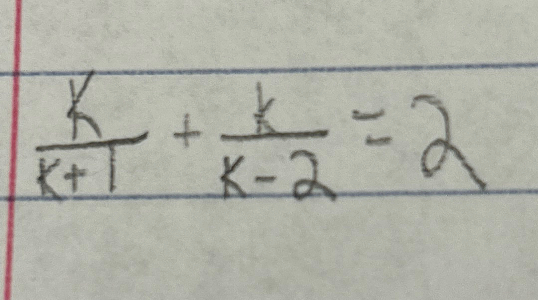 Solved kk+1+kk-2=2 | Chegg.com
