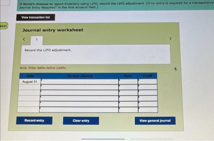Solved For the specific identification method, the August 4 | Chegg.com