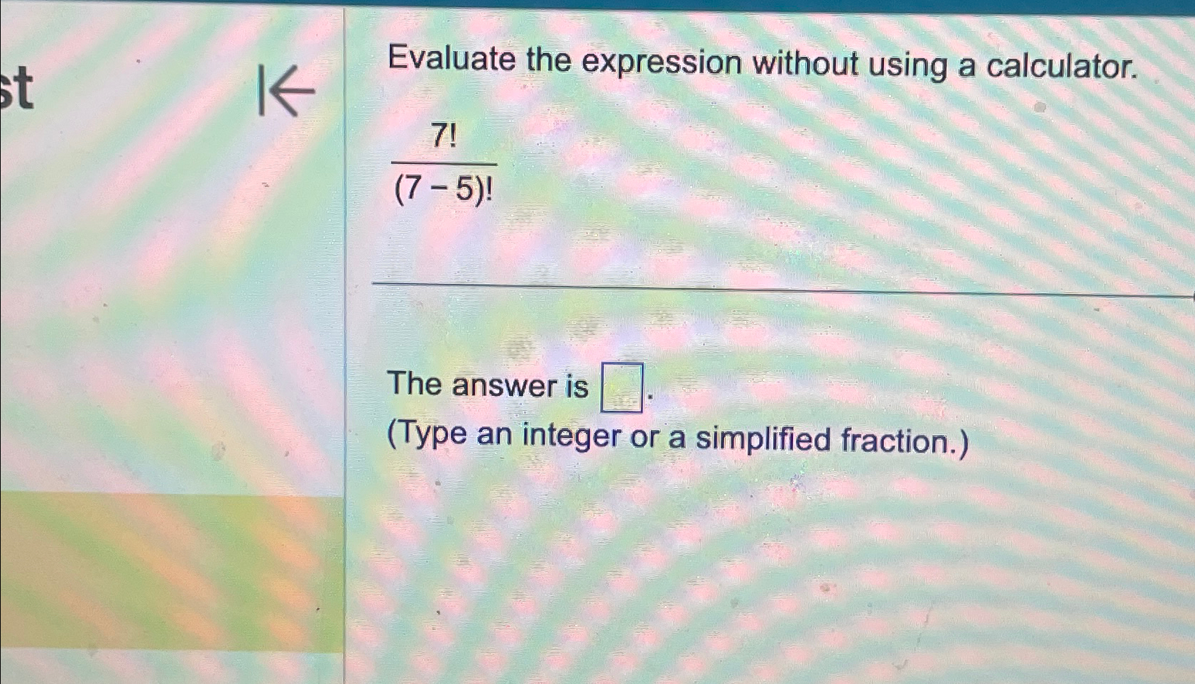 Solved Evaluate the expression without using a | Chegg.com