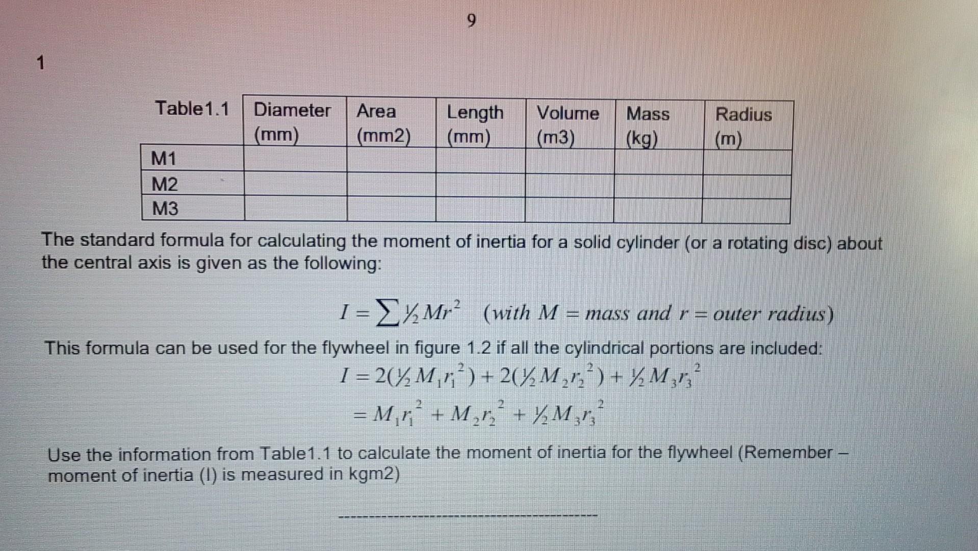 Solved PRACTICAL 1: MOMENT OF INERTIA (ROTATIONAL INERTIA) | Chegg.com