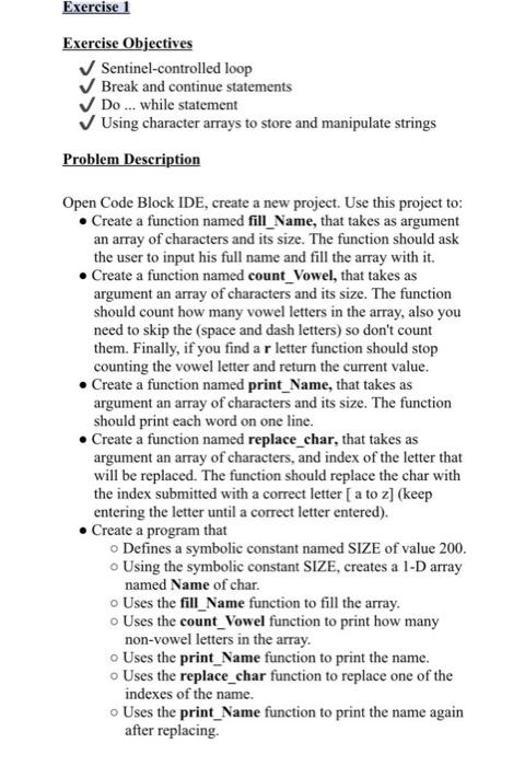 Solved Exercise 1 Exercise Objectives Sentinel-controlled | Chegg.com