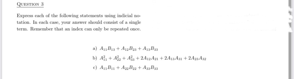 Solved QUESTION 3Express each of the following statements | Chegg.com