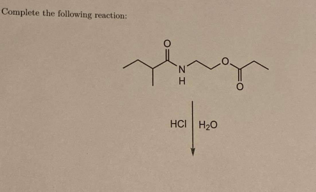 Solved 7 ﻿pts3. ﻿Complete the following reaction:Complete | Chegg.com