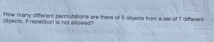 Solved How many different permutations are there of 5 | Chegg.com