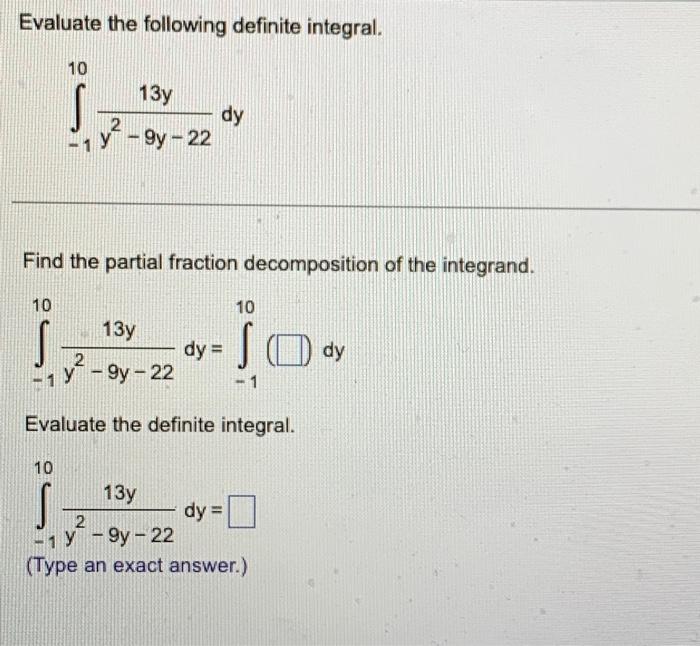 Solved Evaluate the following definite integral. | Chegg.com