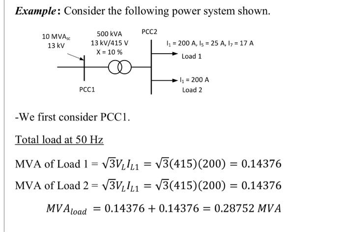 Solved Example: Consider the following power system shown. | Chegg.com