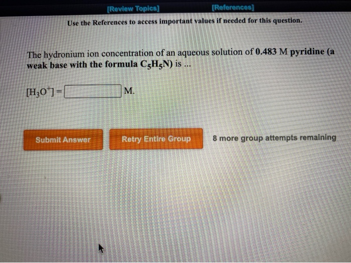 Solved [Review Topics) [References] Use the References to | Chegg.com