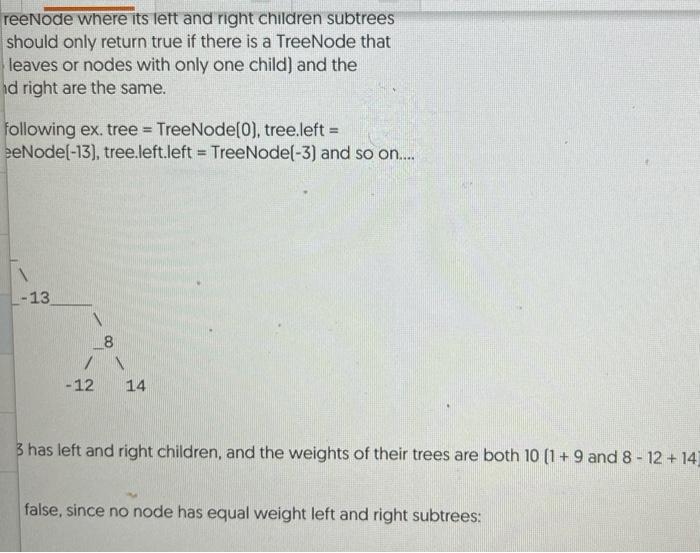 Given a binary tree where each TreeNode has an | Chegg.com