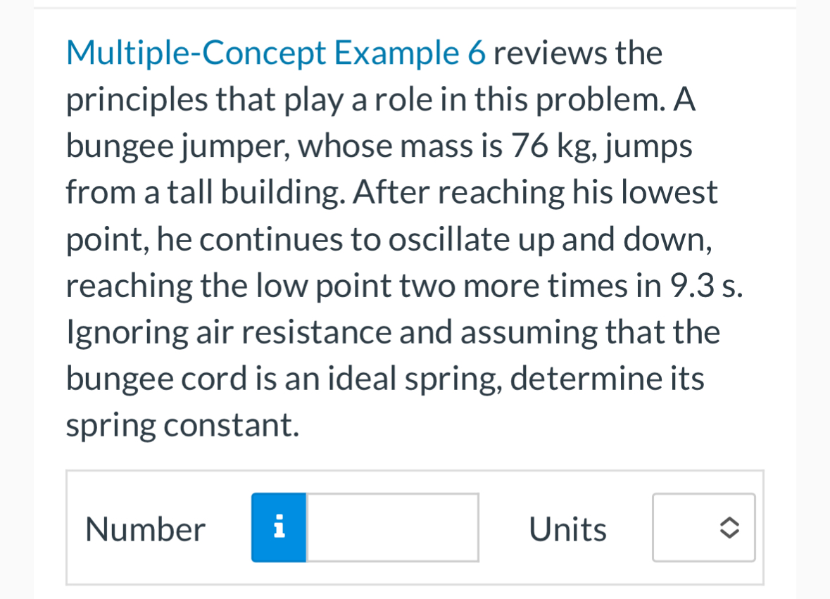 Solved Multiple-Concept Example 6 ﻿reviews the principles | Chegg.com