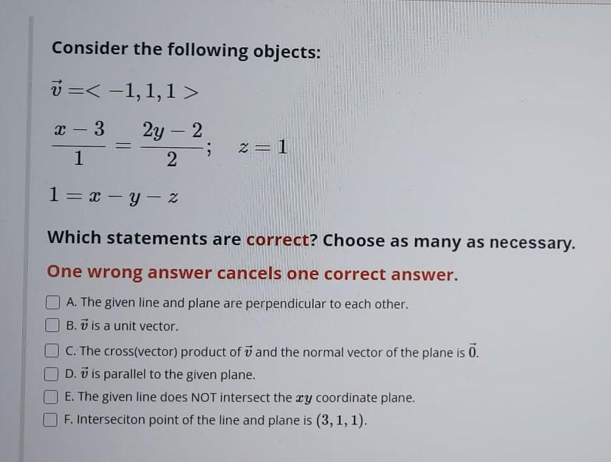 Solved Consider the following objects: | Chegg.com
