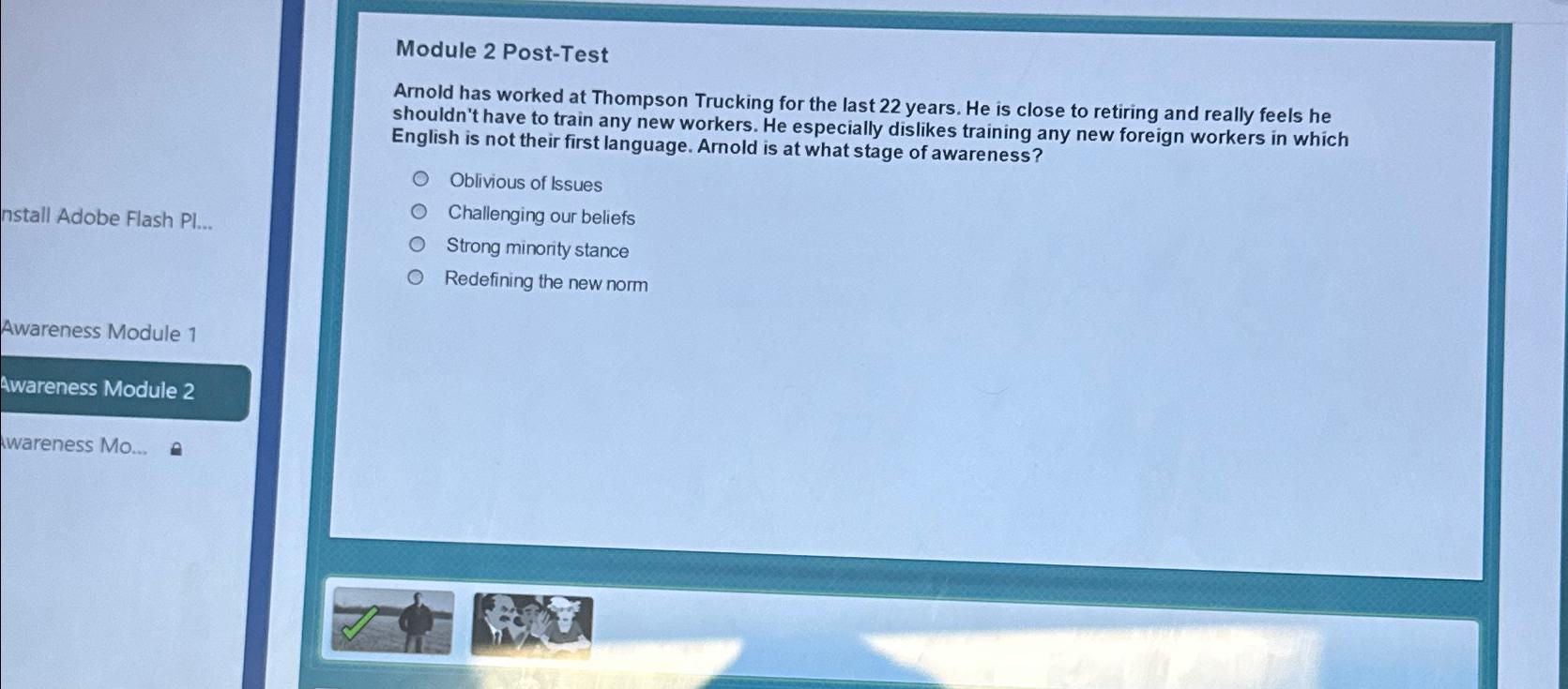 Solved Module 2 ﻿Post-TestArnold has worked at Thompson | Chegg.com
