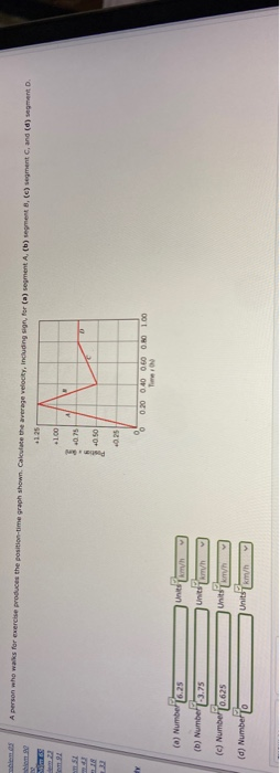 Solved A person who was for exercise produces the position | Chegg.com