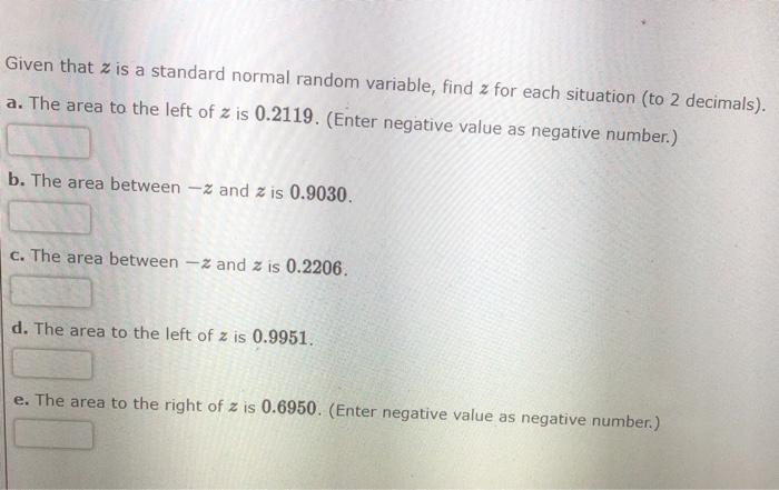 Solved Given that is a standard normal random variable, find | Chegg.com