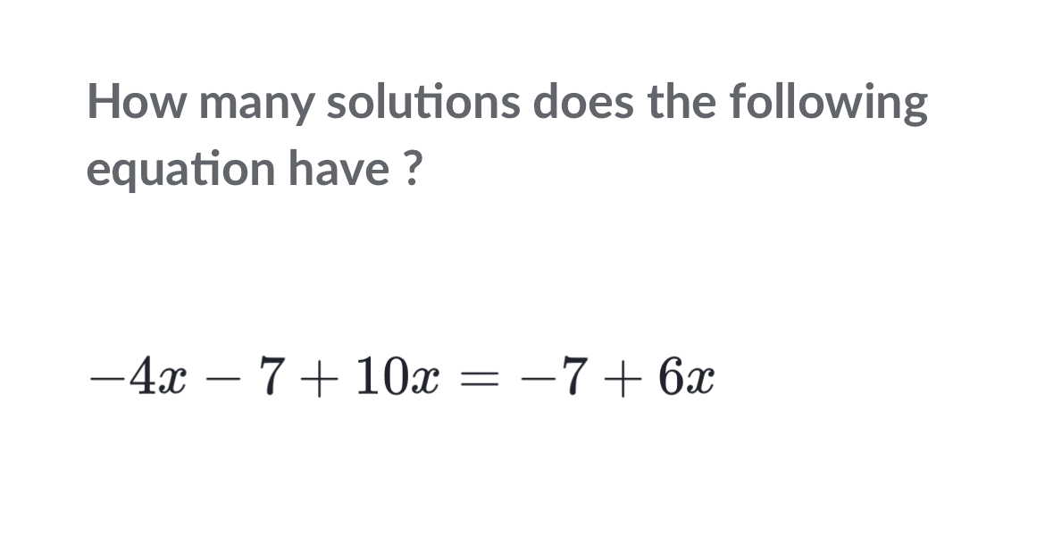 Solved How many solutions does the following equation | Chegg.com