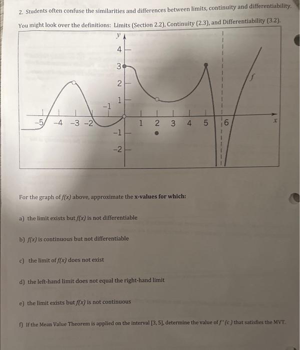 Solved 2. Students often confuse the similarities and | Chegg.com
