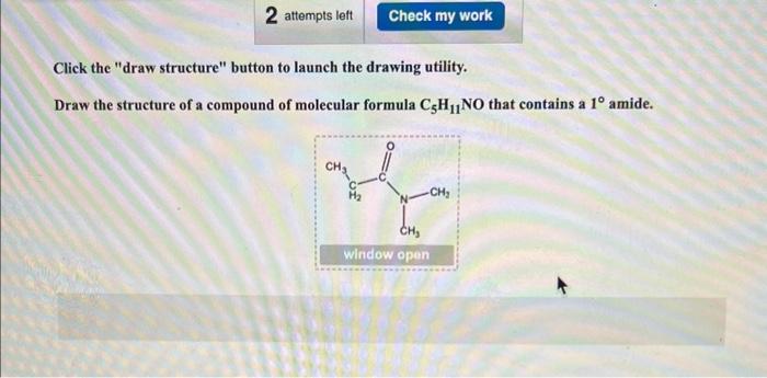Solved Click the "draw structure" button to launch the | Chegg.com