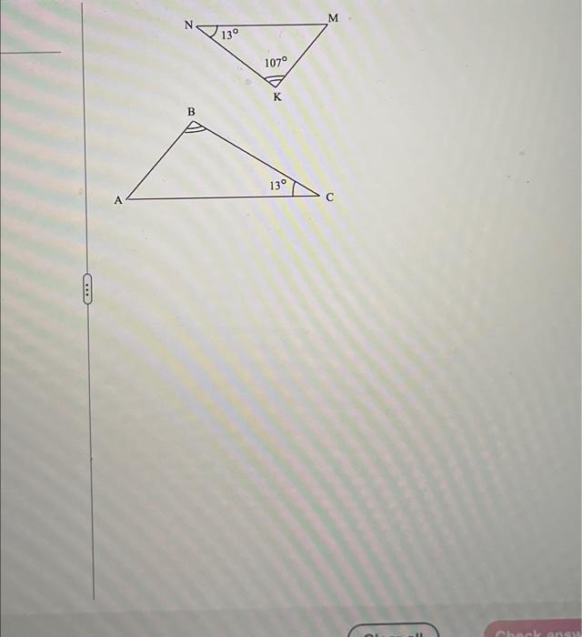 Solved Find The Unknown Angle Measure In The Pair Of Similar