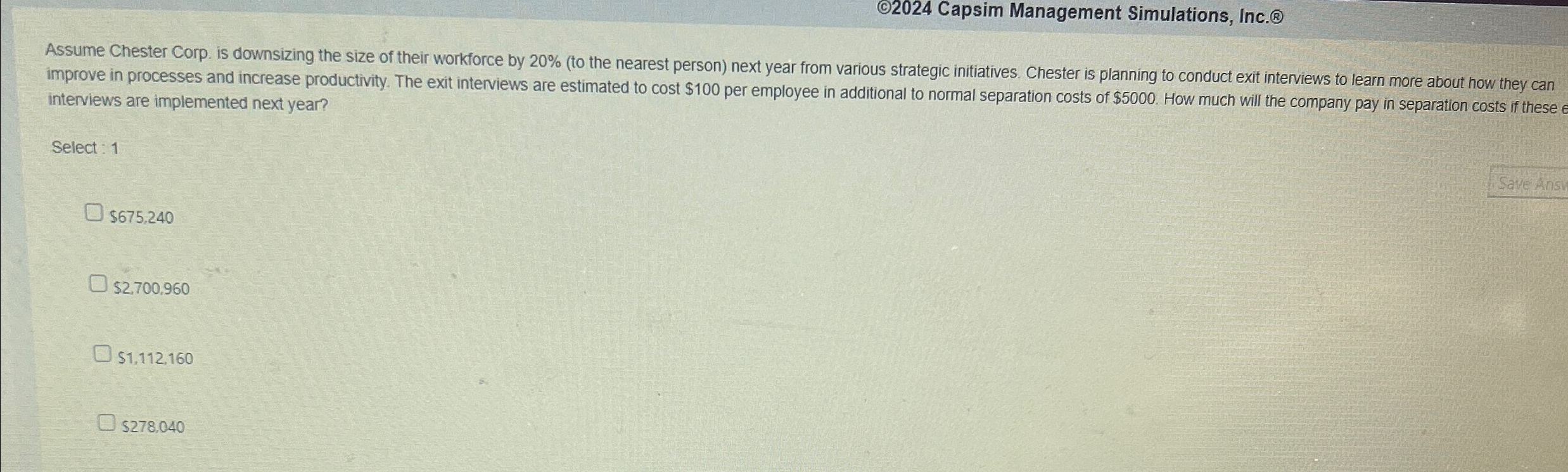 Solved (C2024 ﻿Capsim Management Simulations, Inc.(®)Assume | Chegg.com
