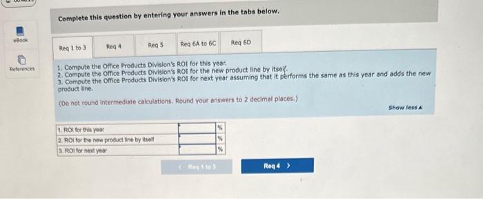 Solved Problem 10-18 (Algo) Return on Investment (ROI) and | Chegg.com