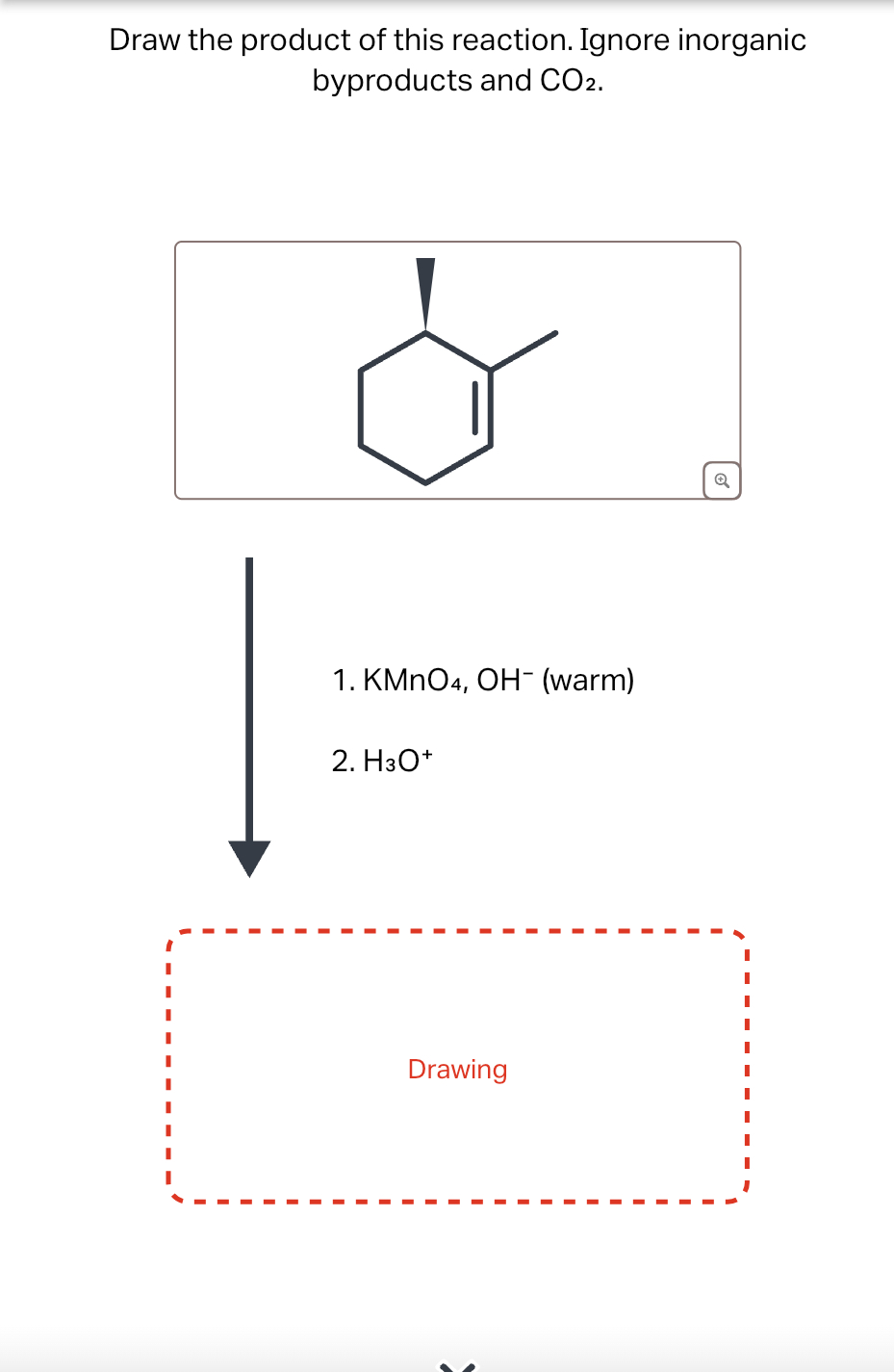 Solved Draw the product of this reaction. Ignore inorganic | Chegg.com