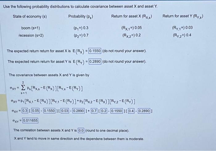 Solved Use the following probability distributions to | Chegg.com