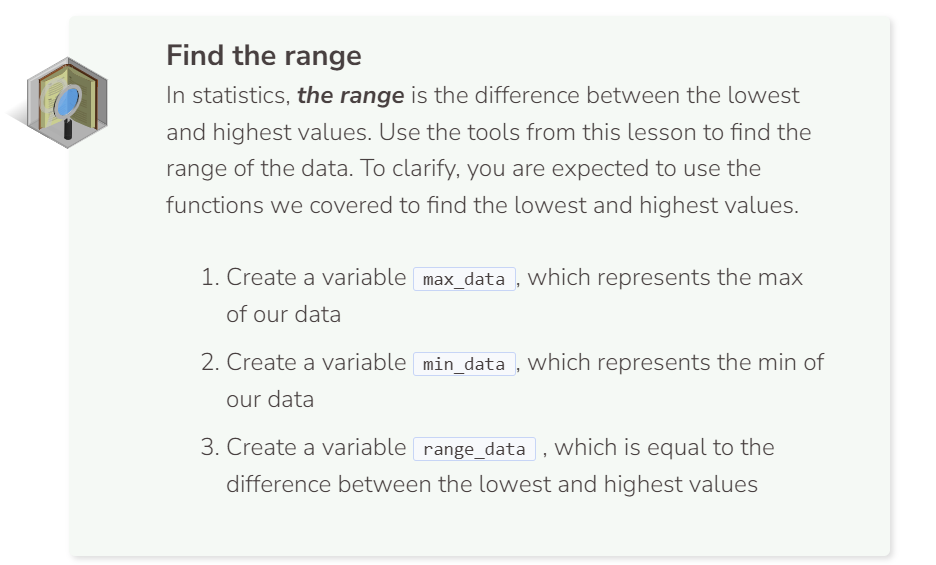 Find the rangeFind the rangeIn statistics, the range | Chegg.com