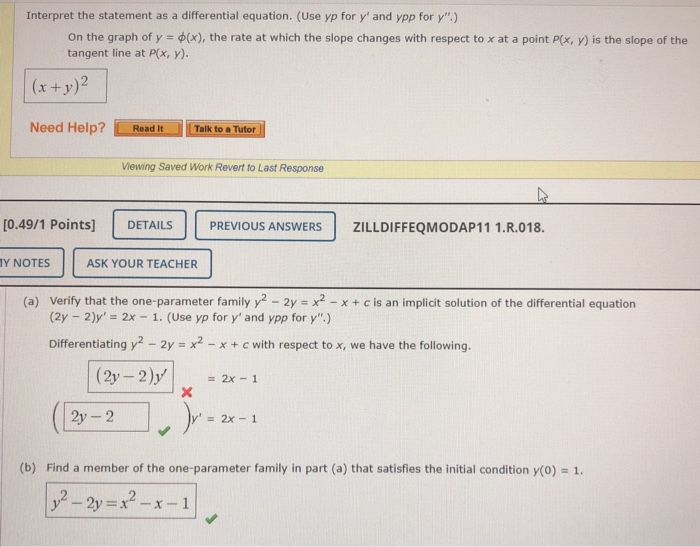 Solved Interpret the statement as a differential equation. | Chegg.com