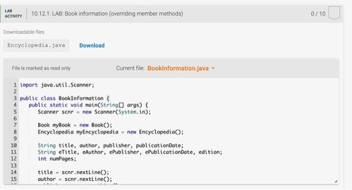 Solved Given main0 and a base Book class, define a derived | Chegg.com Solved Given main0 and a base Book class, define a derived | Chegg.com