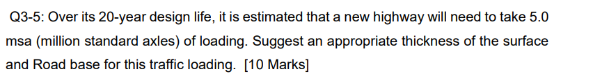 Solved Q3-5: Over its 20-year design life, it is estimated | Chegg.com