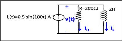 Solved Find the phasors for the voltage and the currents of | Chegg.com