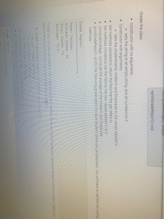 Solved Create the class described by the UML and directions | Chegg.com