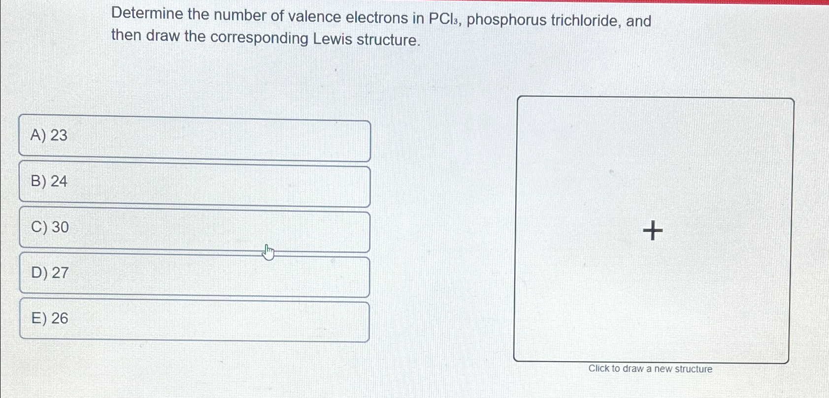 Solved Determine the number of valence electrons in PCl3, | Chegg.com