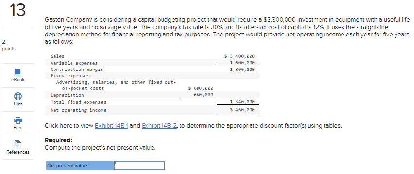 Solved Click here to view Exhibit 14B-1 ﻿and Exhibit 14B-2, | Chegg.com