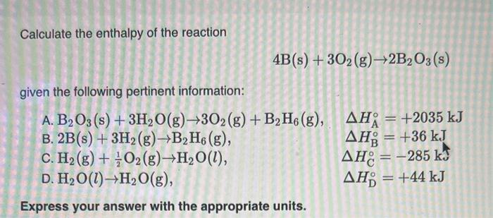 Solved Calculate the enthalpy of the reaction 2NO(g)+O2( | Chegg.com