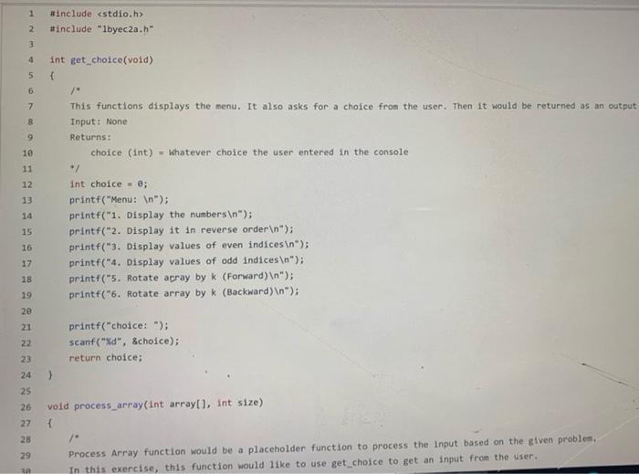 Solved using C code language:please show me how to edit this | Chegg.com