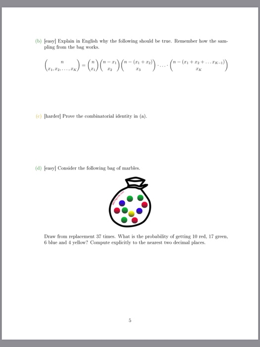 Solved Problem 2 These exercises are about the Multinomial | Chegg.com