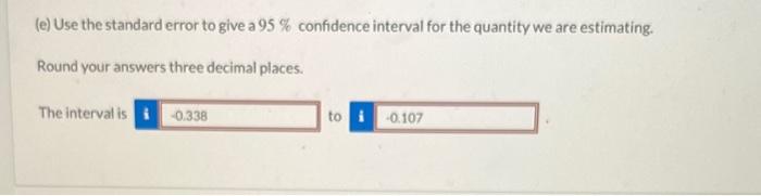 Solved This exercise uses data from a study designed to | Chegg.com