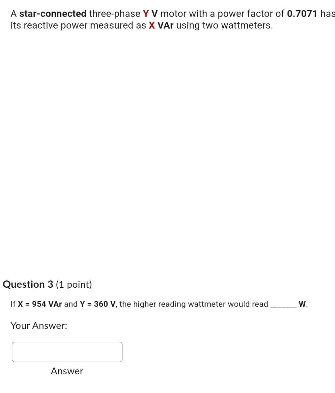 Solved solve my question A star-connected three-phase Y ﻿V | Chegg.com