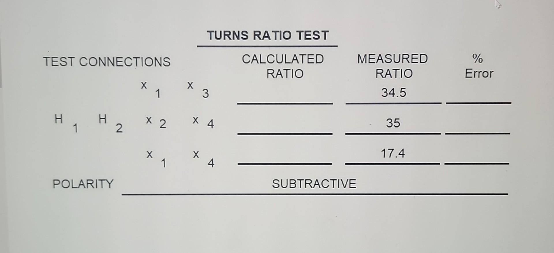 Solved What is the secondary if the CPT is connected from X1 | Chegg.com