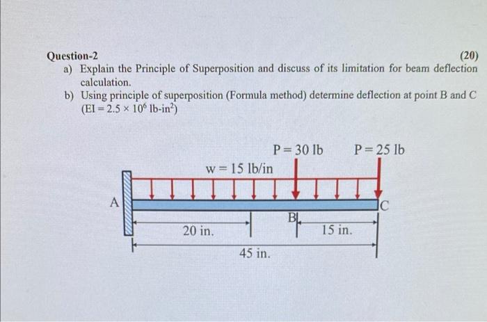 [Solved]: Question-2 (20) a) Explain the Principle of Super