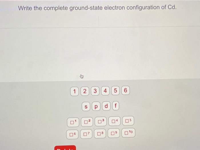 Solved Write the complete ground-state electron | Chegg.com