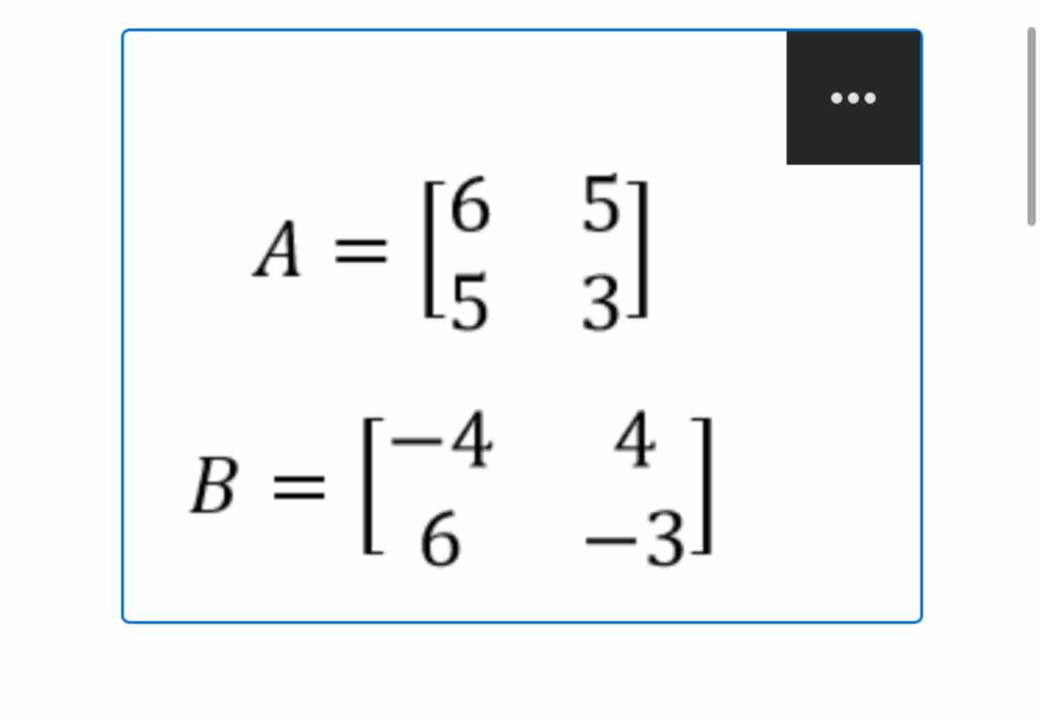 Solved solve the following three determinants: A, ﻿B and | Chegg.com