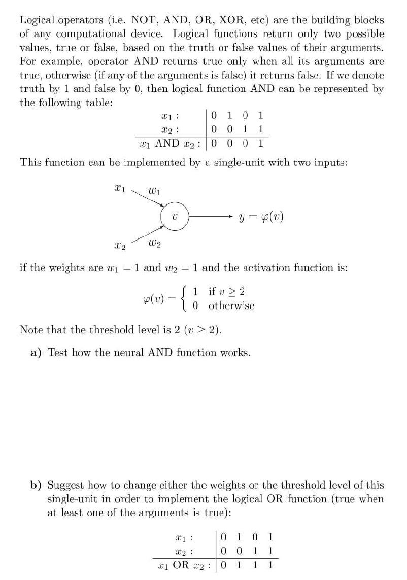 helpLogical operators (i.e. ﻿NOT, AND, OR, ﻿XOR, etc) | Chegg.com