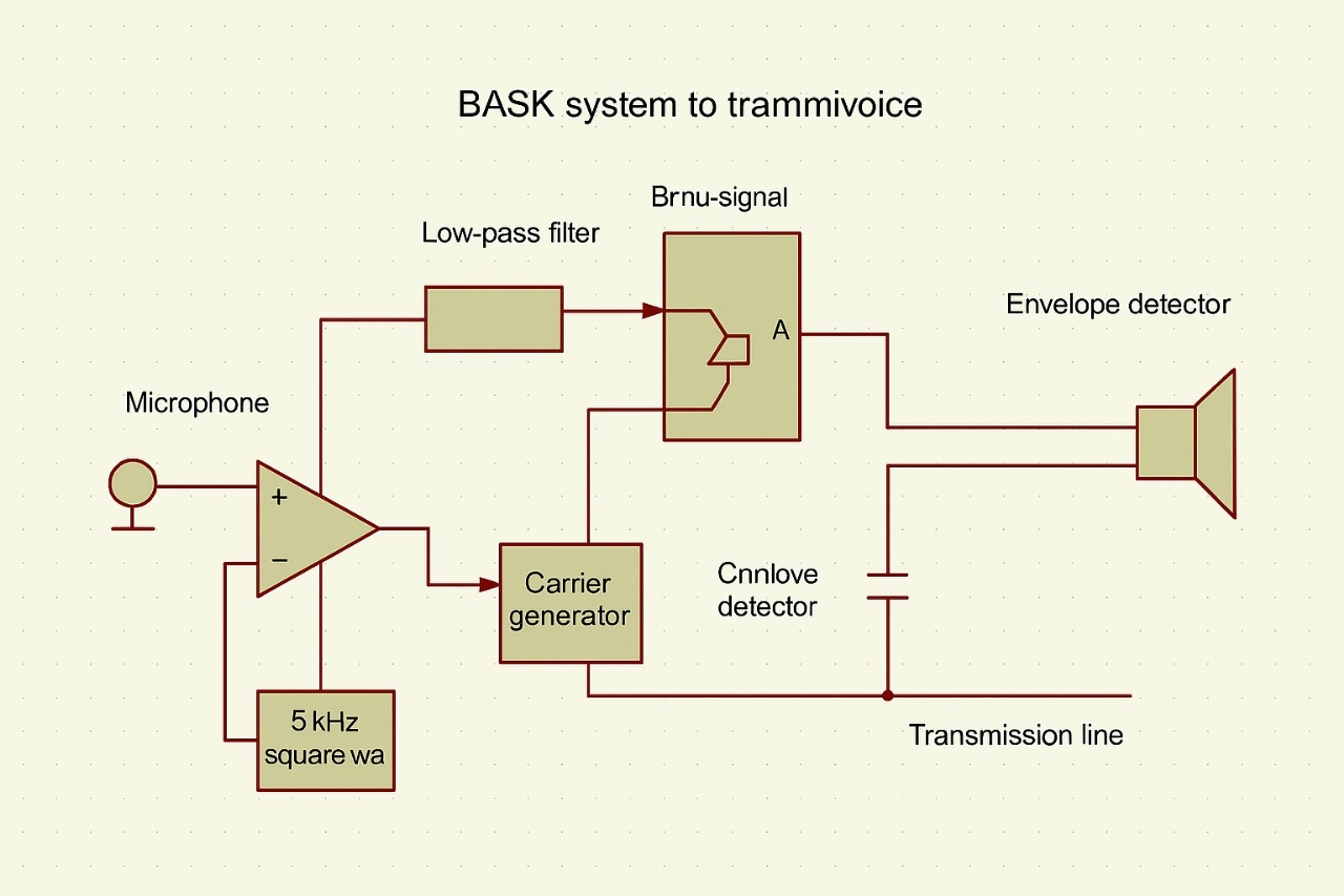 "Design a BASK system to transmit a voice signal".i | Chegg.com