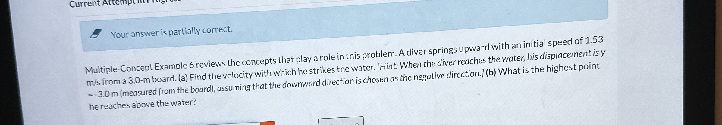 Solved Your answer is partially correct.Multiple-Concept | Chegg.com