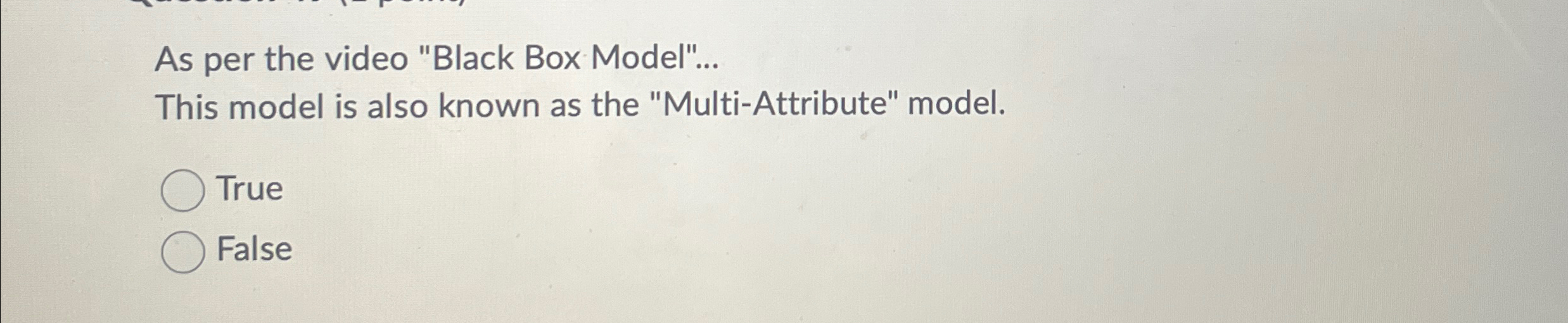 Solved As per the video "Black Box Model"...This model is | Chegg.com